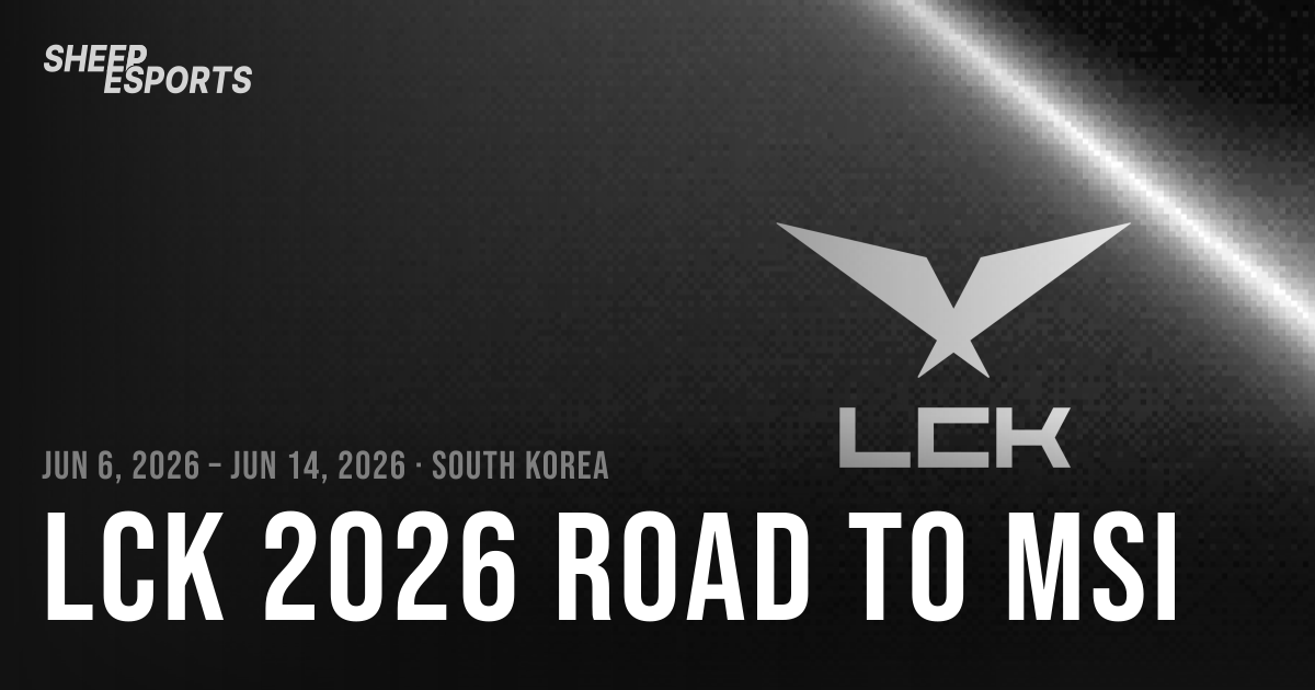 LCK 2026 Road to MSI | Sheep Esports